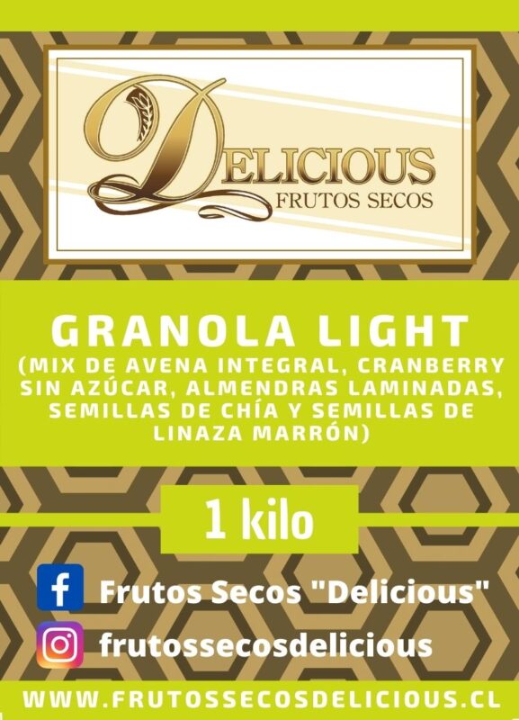 GRANOLA LIGHT – Frutos Secos Delicious